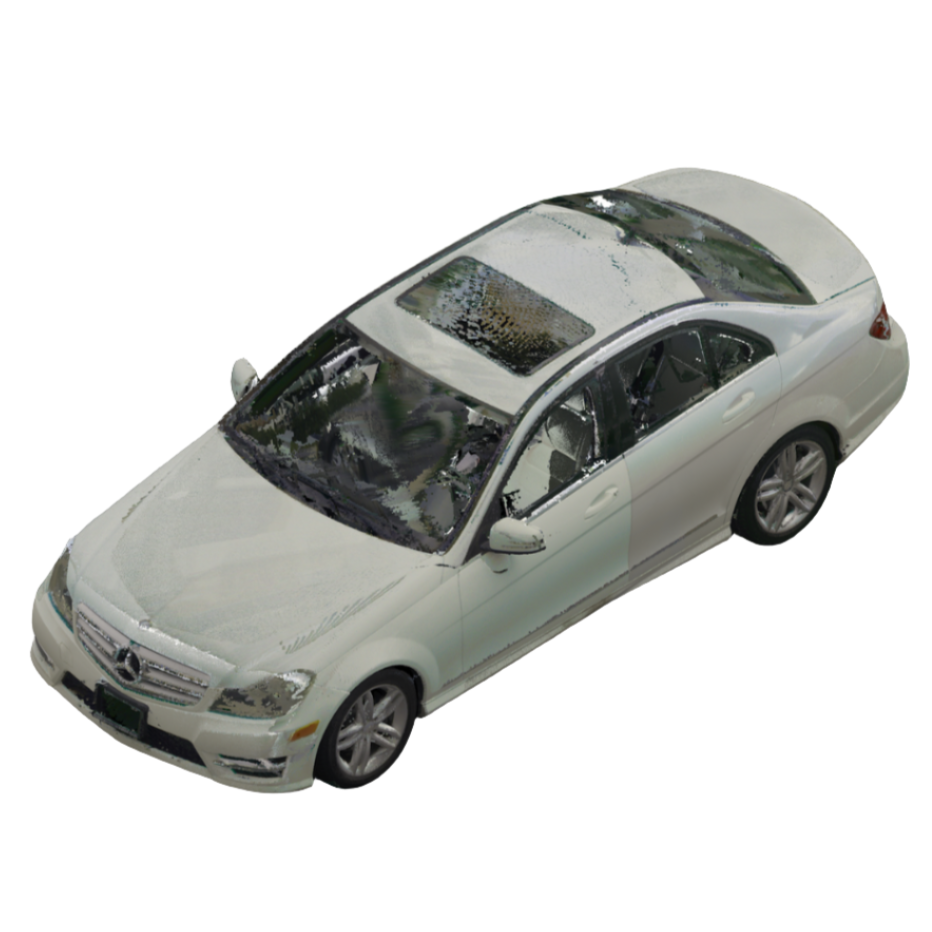 Mercedes-Benz C-Class C 250 2013 3D Laser Scan Point Cloud Model – Car Clouds
