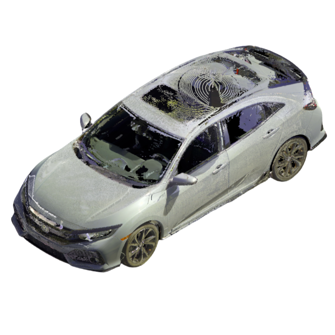 Honda Civic 2018 3D Laser Scan Point Cloud Model – Car Clouds
