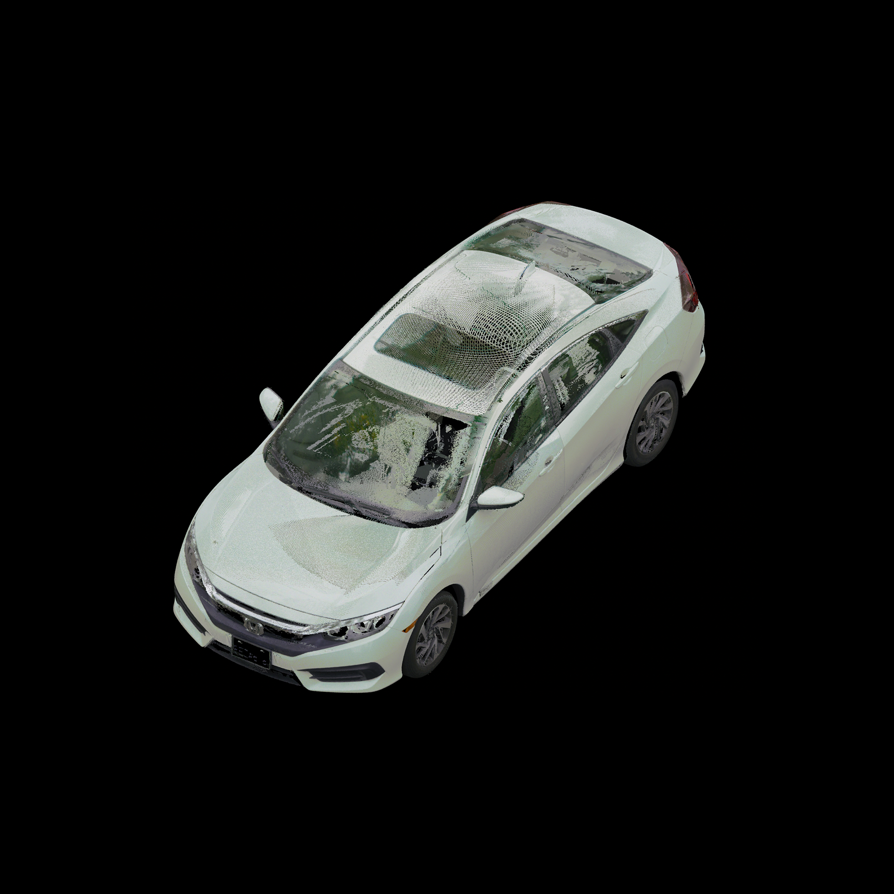 Honda Civic 2018 3D Laser Scan Point Cloud Model – Car Clouds