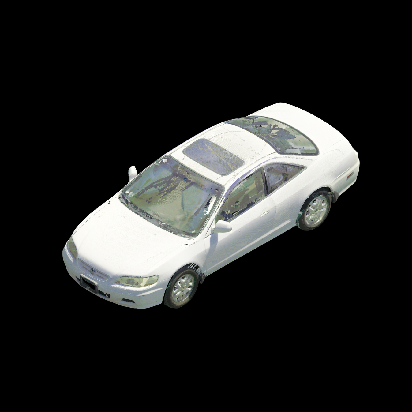 Honda Accord Coupe 2002 3D Laser Scan Point Cloud Model – Car Clouds