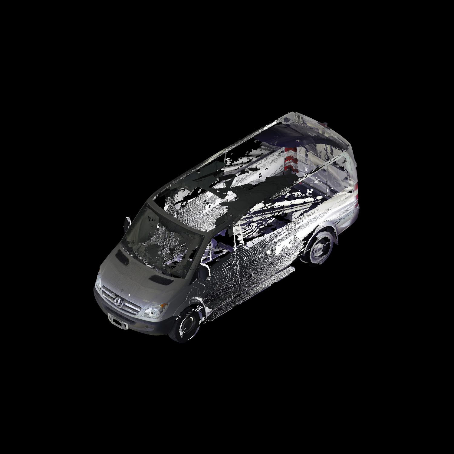 Mercedes-Benz Sprinter 2013 3D Laser Scan Point Cloud Model – Car Clouds